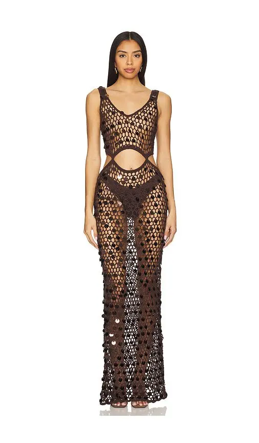 Superdown Elena Maxi Dress - Brown