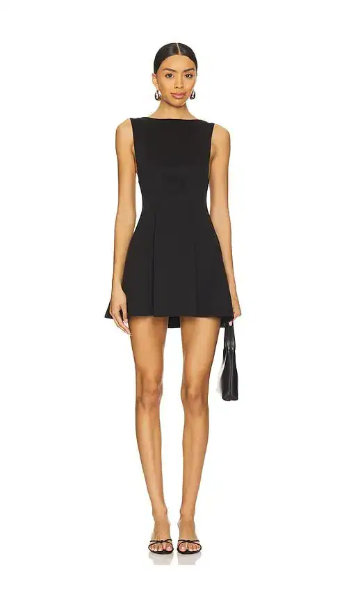 All The Ways Sonya Flare Mini Dress - Black | Editorialist