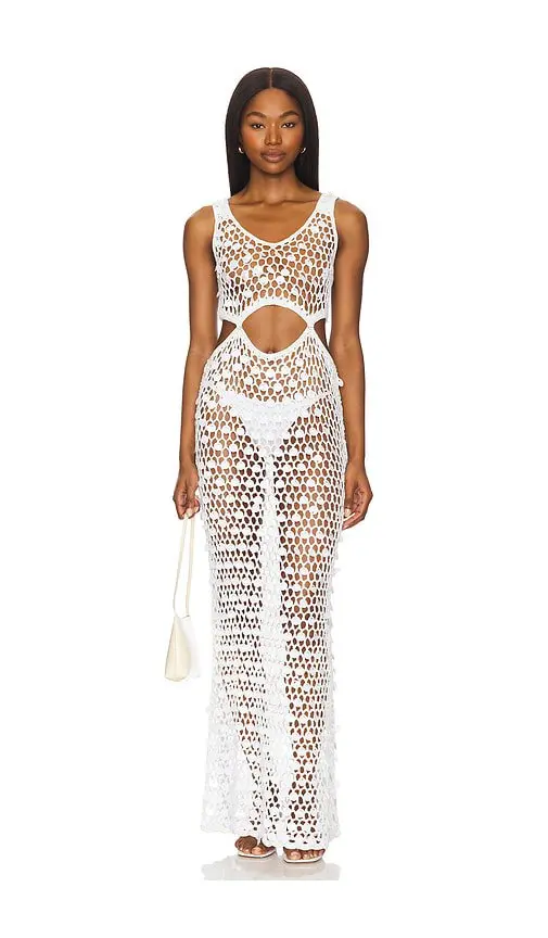 Superdown Elena Maxi Dress - White