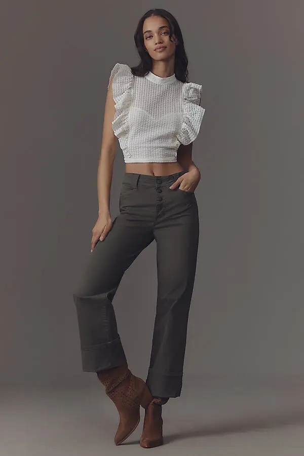 Sanctuary Luna Cuffed Pants - Green