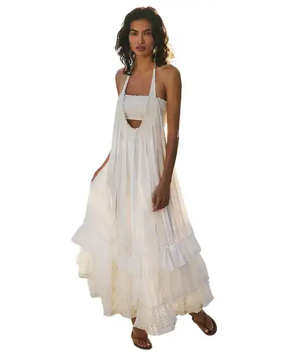 Free People Kauri Maxi Dress In Ivory - 41% Off | Editorialist
