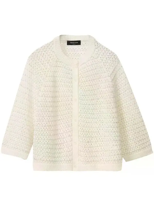 Fabiana Filippi Open-knit Cardigan - White
