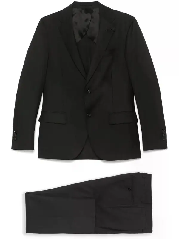 LARDINI Wool Suit - Black
