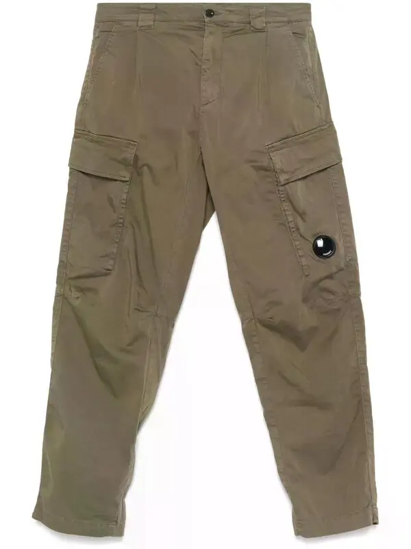 C.P. COMPANY Lens-detail Cargo Trousers - Green