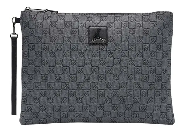 JORDAN Monogram Pouch - Dark Smoke Grey