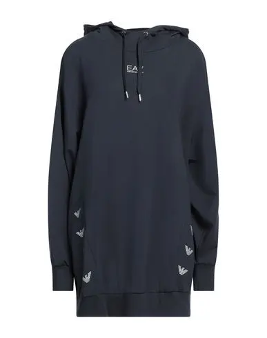Emporio Armani Organic Cotton Blend Jersey Sweatshirt - Blue