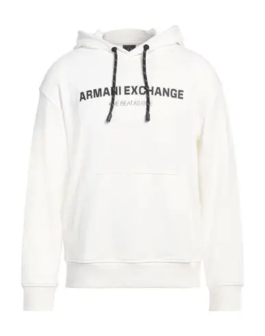 Armani Exchange Cotton-blend Fleece Sweatshirt - White
