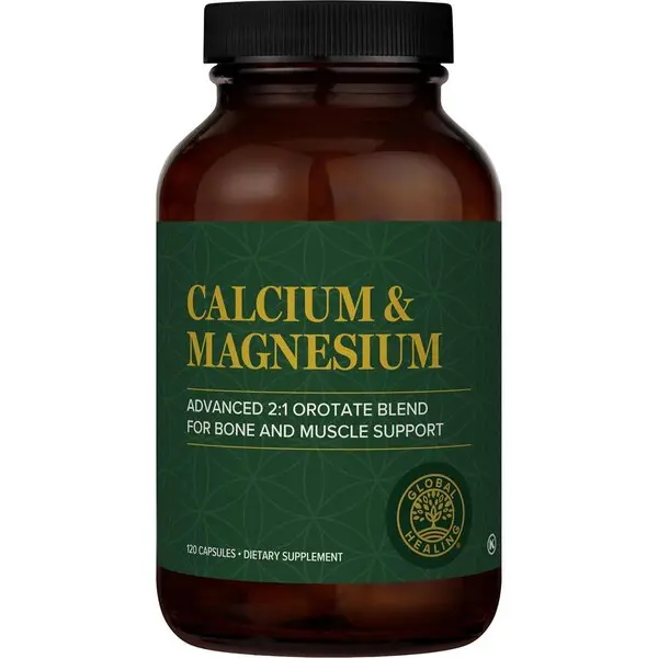 GLOBAL HEALING CENTER Calcium & Magnesium 120 Capsules