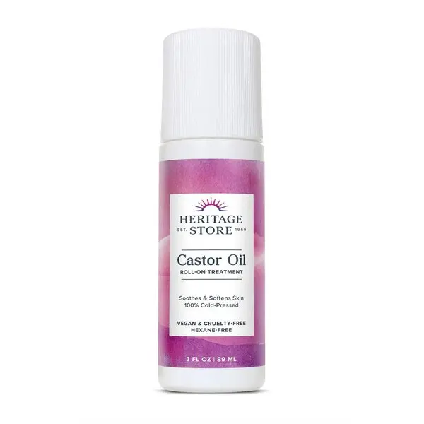 HERITAGE STORE Castor Oil Roll-on 3 Ounces