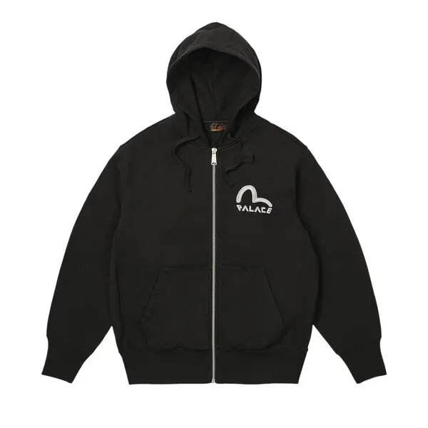 PALACE X Evisu Zip Hood - Black