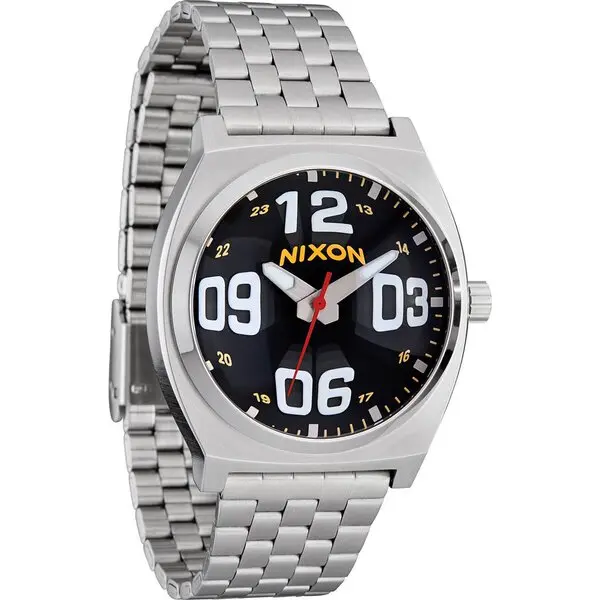 Nixon The Time Teller Fisheye Bracelet Watch - Fisheye/silver/black
