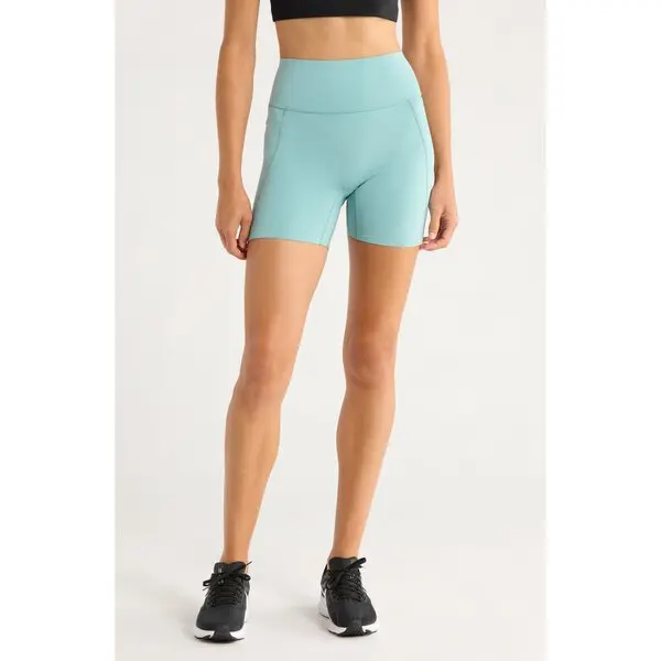 Nike Universa -support High-waisted 5-inch Pocket Biker Shorts - Cannon/bicoastal/bicoastal