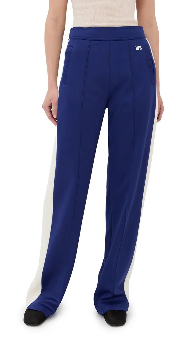Buy WALES BONNER Mantra Track Pants - Navy/natural At 64