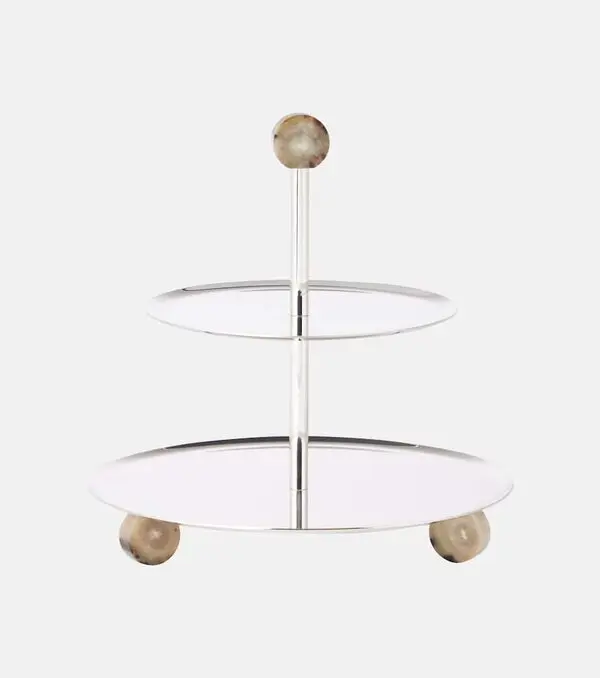 Brunello Cucinelli Horn And Steel Cake Stand