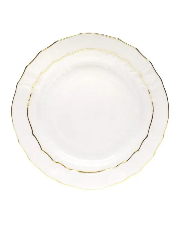 HEREND Golden Edge Bread & Butter Plate - White