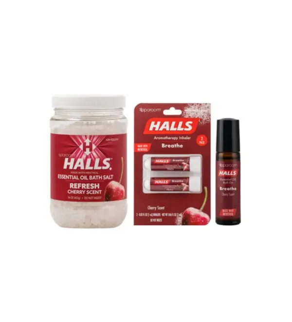 SPAROOM Halls Cherry Wellness Bundle