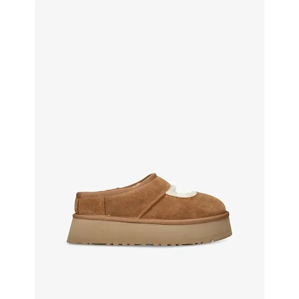UGG Bea Suede Mary-jane Slippers - Tan