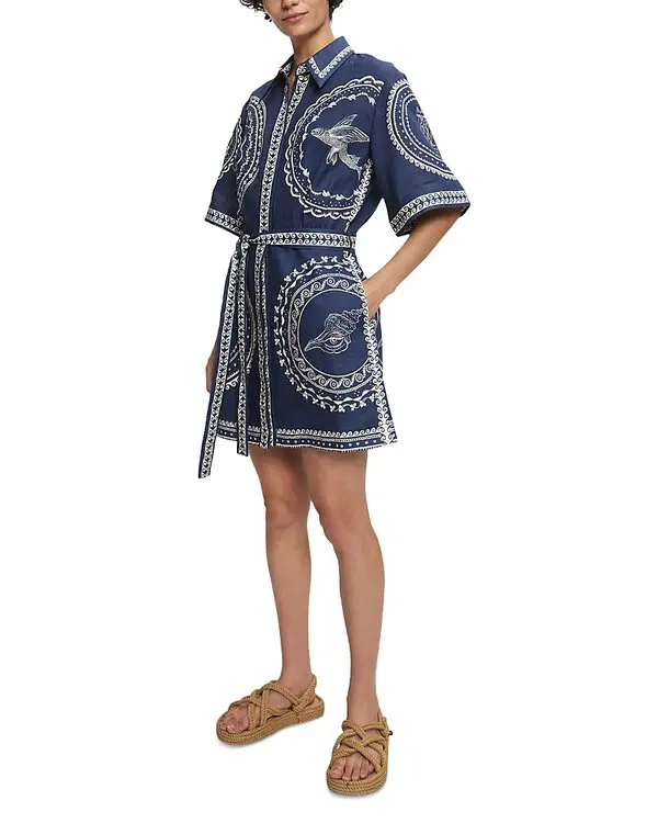 ALEMAIS Oceane Mini Dress - Navy