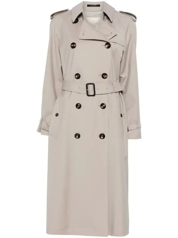 MONTECORE Wool Trench Coat - Beige