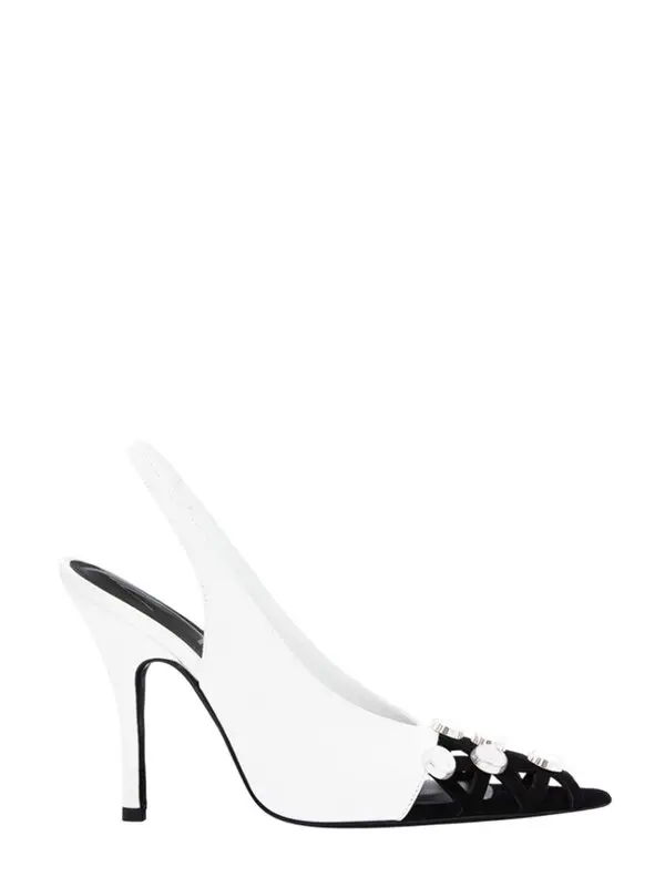 Attico Fiona Slingback 105mm - White