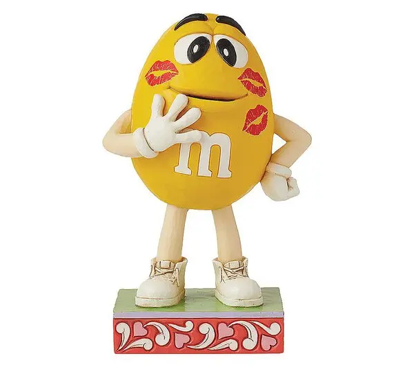 JIM SHORE Heartwood Creek M&m's Yellow Characte R Figurine 7'h