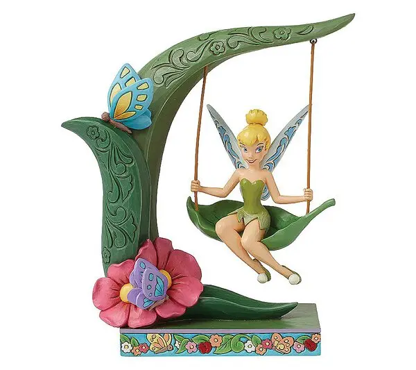 JIM SHORE Disney Traditions Tink Spring Swing F Igurine 9in H