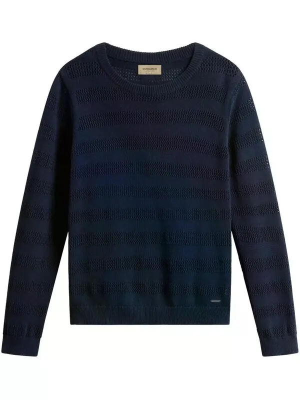 Woolrich Boxy Striped Sweater - Blue