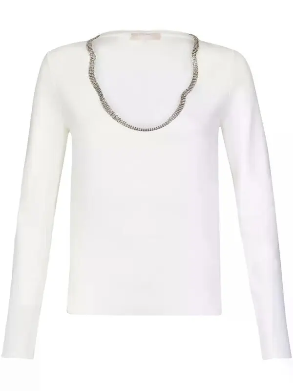 Liu Jo Gemstone Top - White