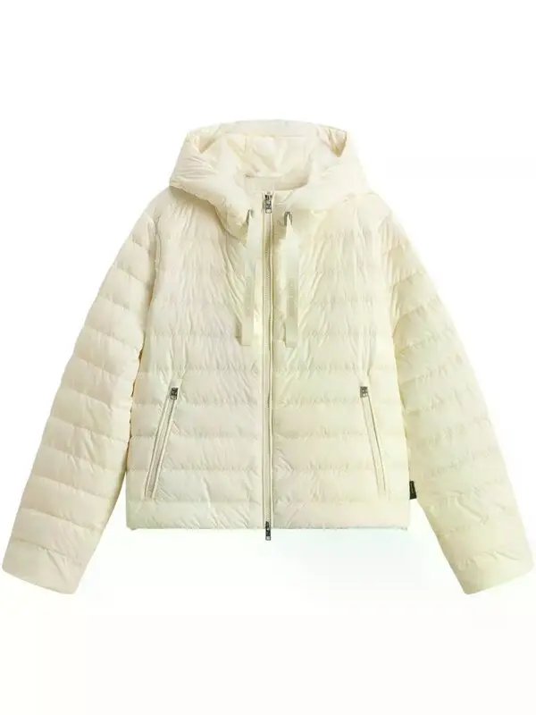 Woolrich Quilted Hooded Jacket - White