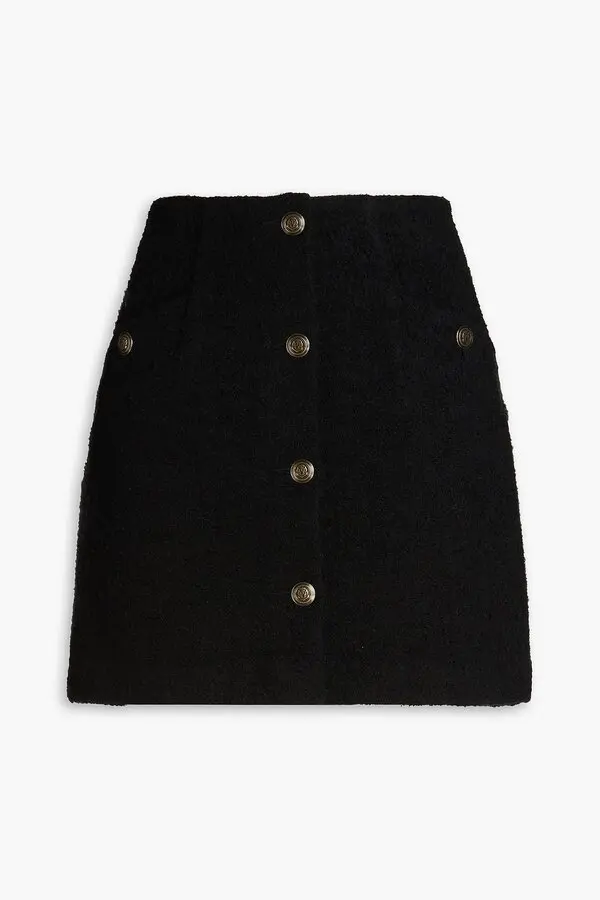 Sandro Bouclé-tweed Mini Skirt