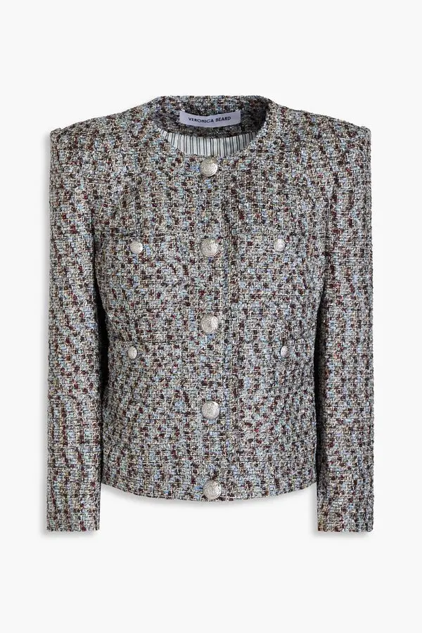 Veronica Beard Ferazia Metallic Tweed Jacket
