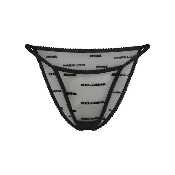 SKIMS X Dolce&gabbana Ultra Fine Mesh Logo Bikini