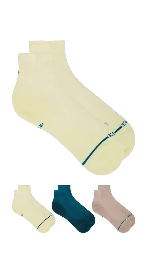 Stance Light Quarter 3 Pack Socks - Butter