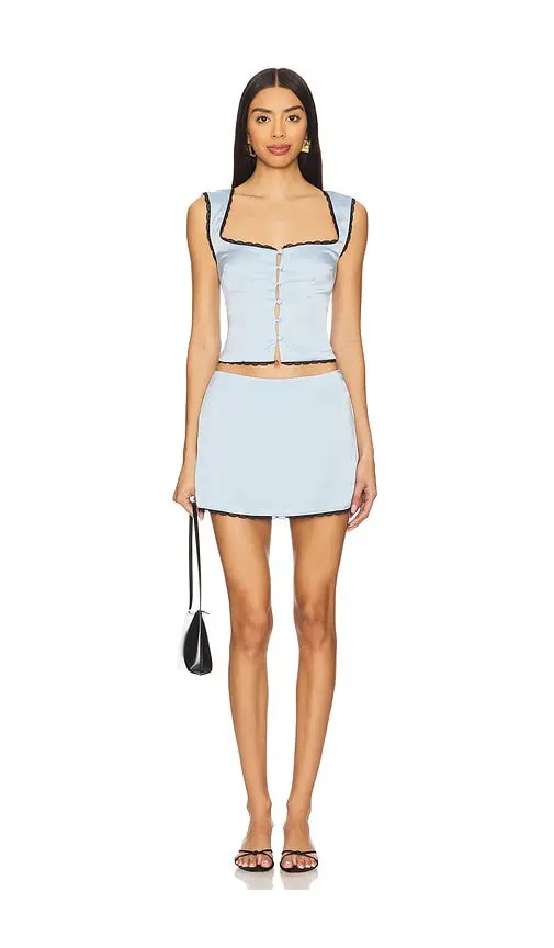 MORE TO COME Rory Skirt Set - Blue