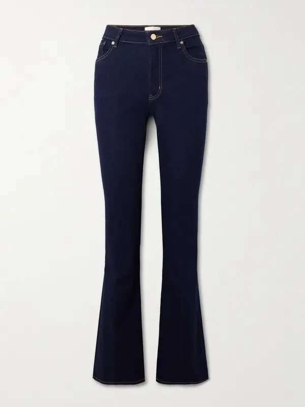 FRAME Reboot Super Stretch High-rise Bootcut Jeans - Blue