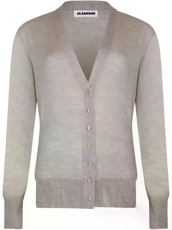 JIL SANDER Button-up Cardigan - Neutrals