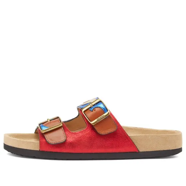 Isabel Marant Lelik Flame Buckle Sandals - Multicolor