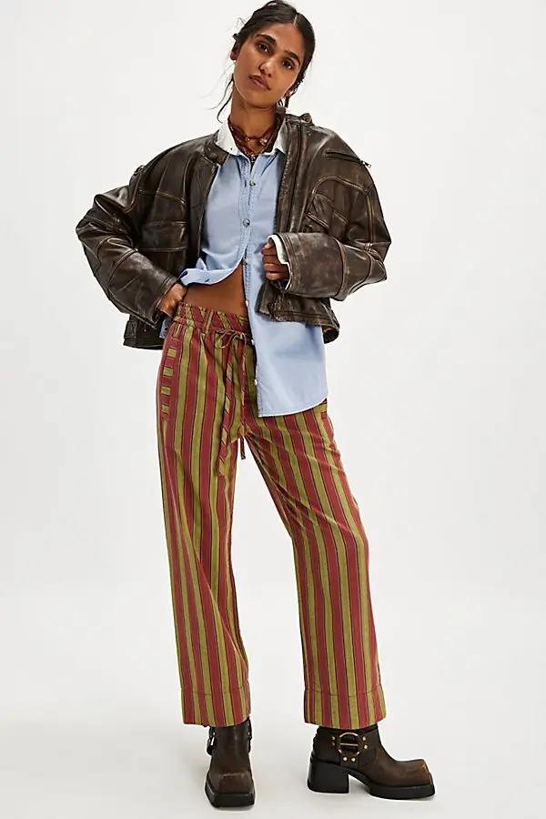 Free People Marielle Pull-on Trousers - Baja Combo - Carnival