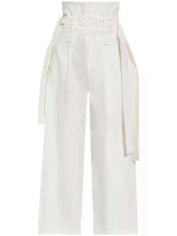 Issey Miyake High-waisted Wide Leg Trousers
