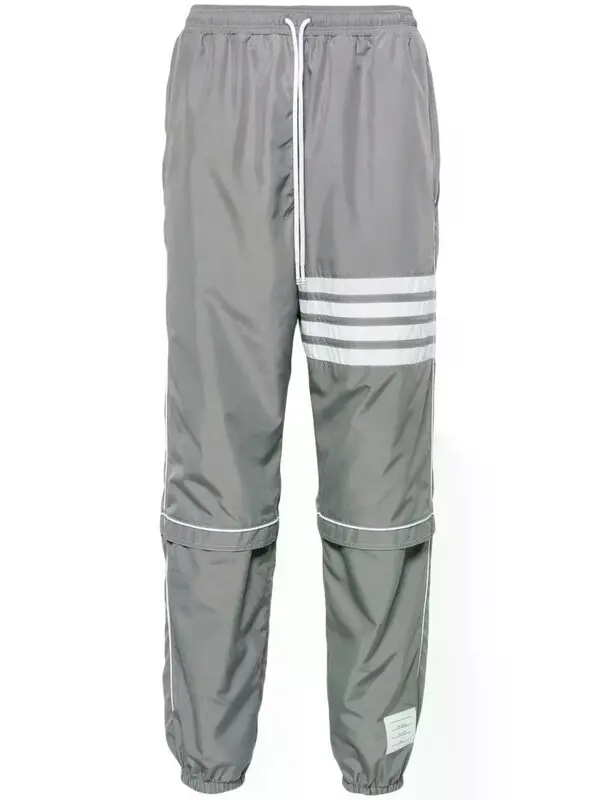 Thom Browne Mid-rise Ripstop Track Trousers - Grey