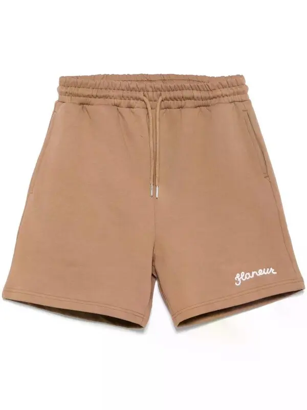 FLANEUR Logo-embroidered Track Shorts