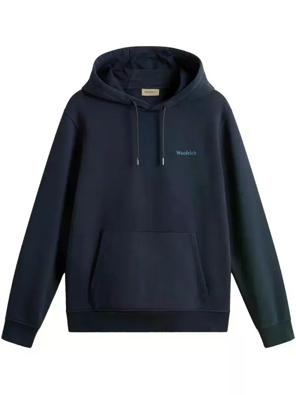 Woolrich Graphic-print Hoodie - Blue