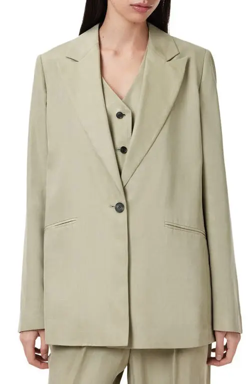 All Saints Averie Relaxed Blazer - Sage Green