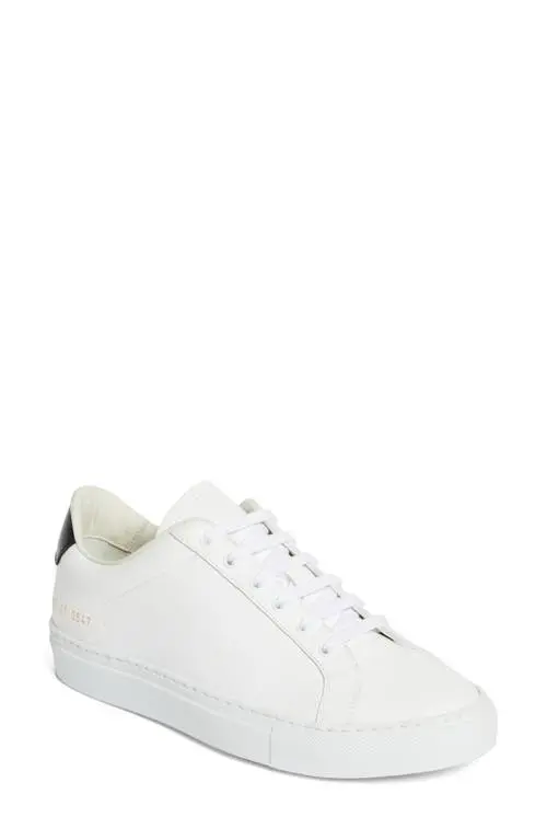 COMMON PROJECTS Retro Classic Low Top Sneaker - White/ Black