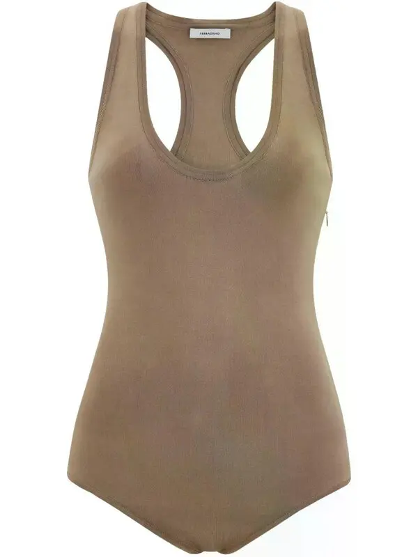 FERRAGAMO Knitted Bodysuit - Neutrals