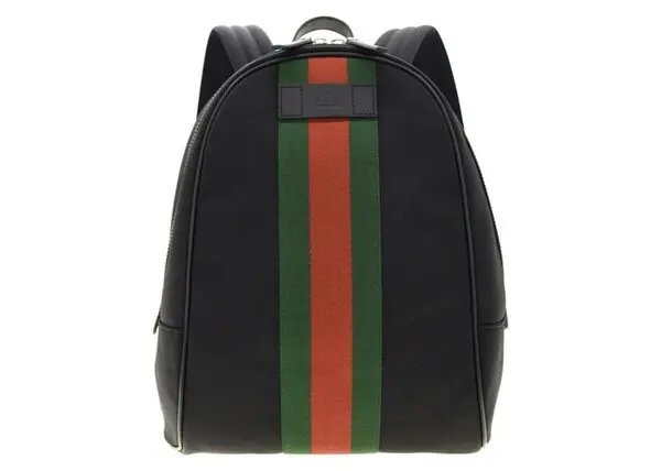 Gucci Web Stripe Canvas Backpack