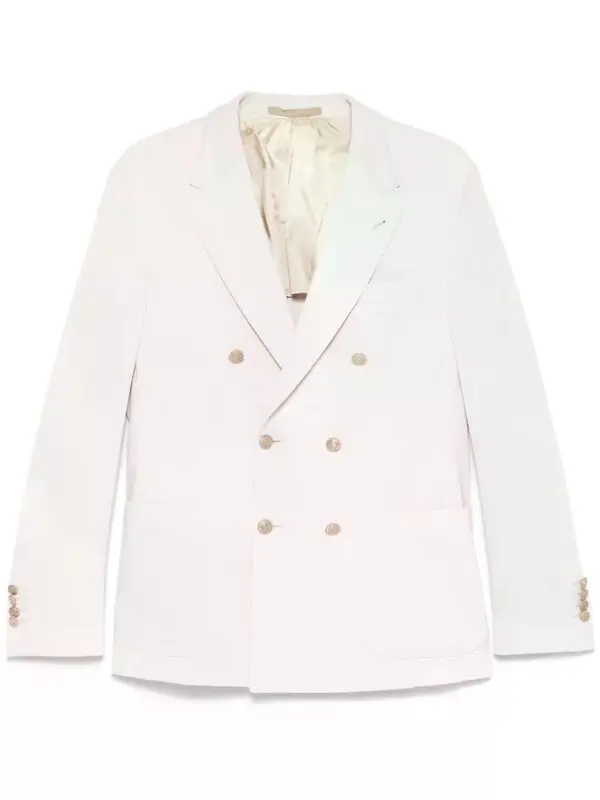 Eleventy Double-breasted Blazer - Neutrals
