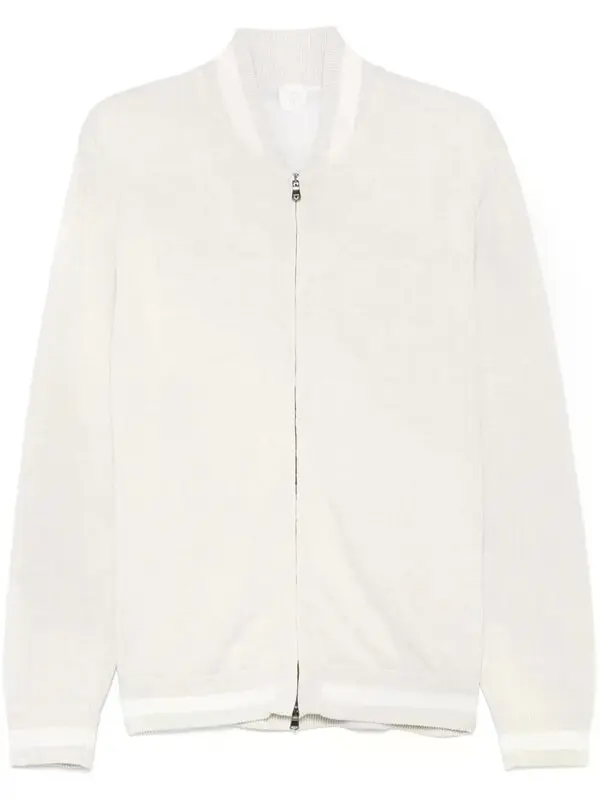 Eleventy Baseball-collar Cardigan