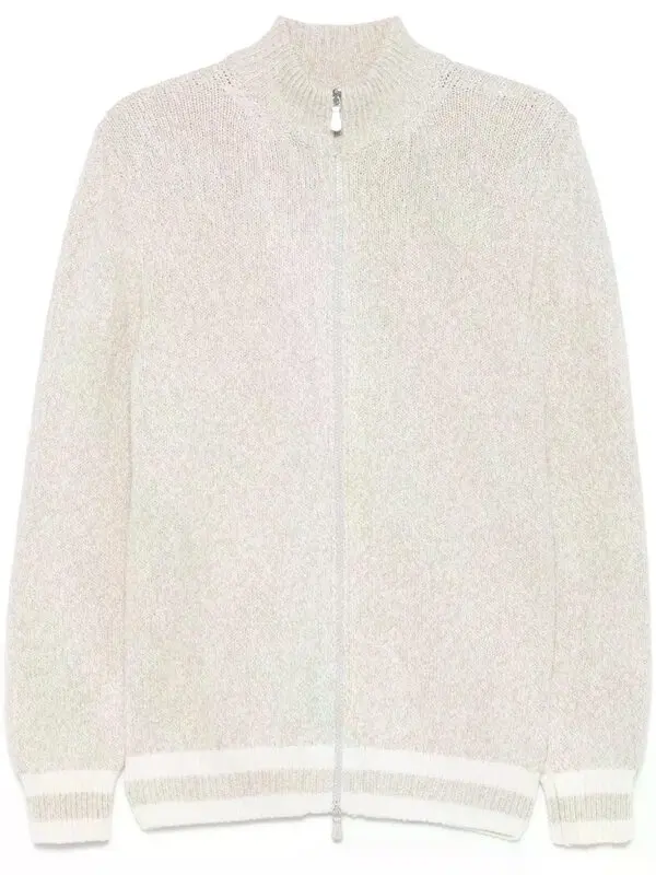 Eleventy Cotton Cardigan - Neutrals