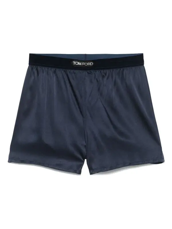 TOM FORD Silk Shorts - Blue